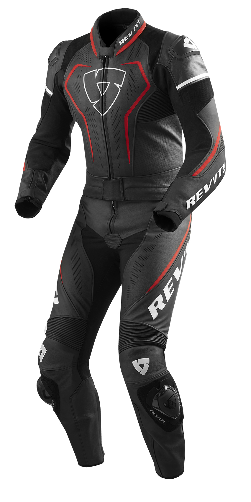 REV’IT! Vertex Pro 2-piece suit Zwart-Rood - 2-delig motorpak | RAD