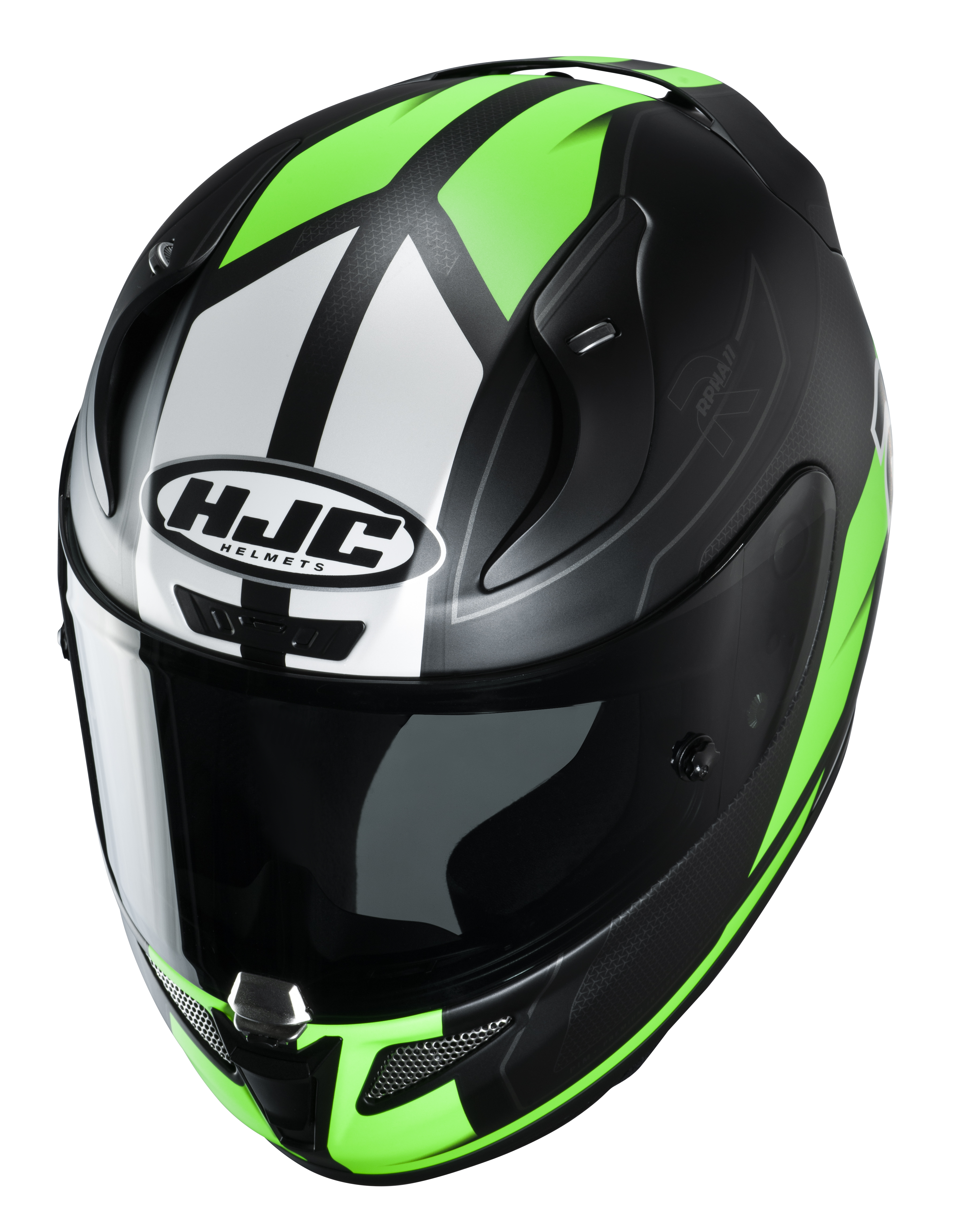 Hjc Rpha 11 Fesk Mat Zwart Wit Groen Rad Eu